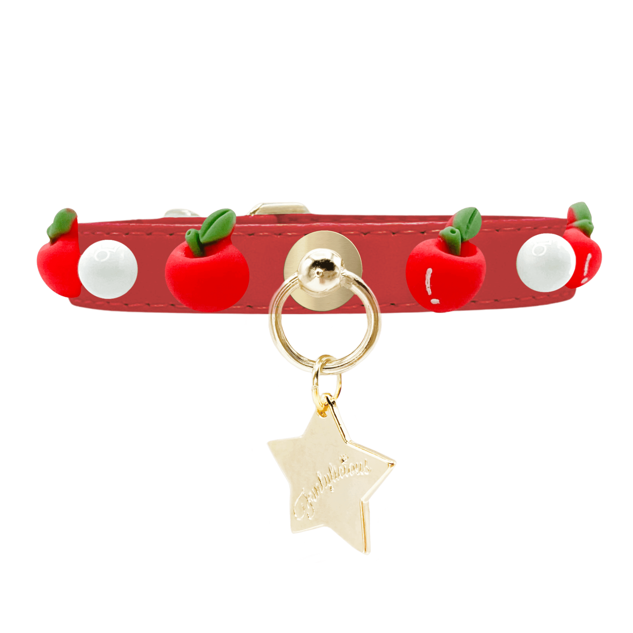 Collar Kawaii Manzanas Funkylicious Custom - Pawradise
